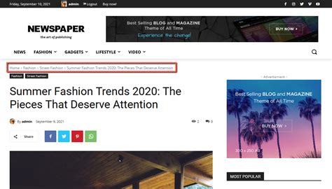 Newspaper Theme Documentation How To Use The Custom Breadcrumbs