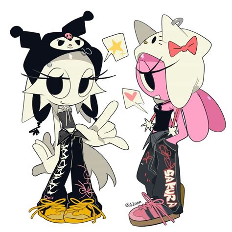 Wenda And Pinki Sprunki Cute Drawings Cute Cartoon Drawings Character Design