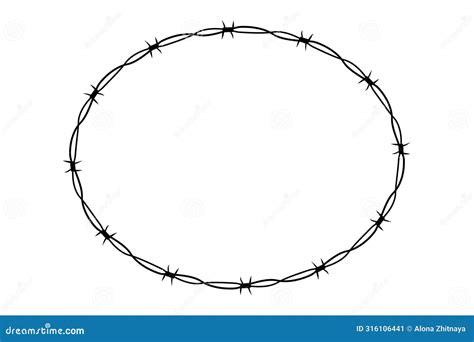 Spiky Barbed Wire Symbol Of Boundary Or Security Vector Design Generative Ai Cartoondealer