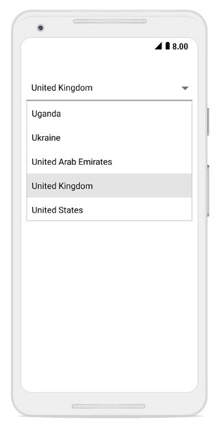 ComboBox Modes For Syncfusion ComboBox Control In Xamarin Android
