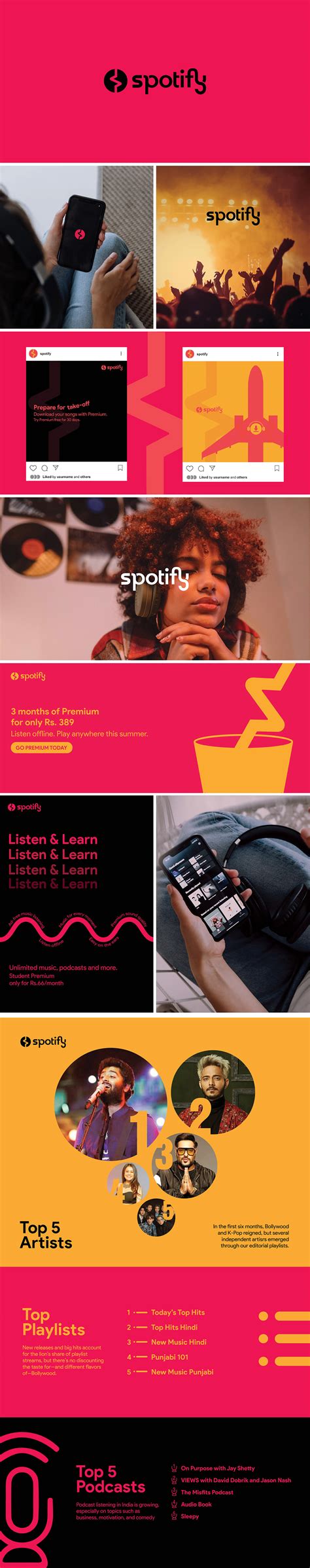 Spotify Rebranding Behance