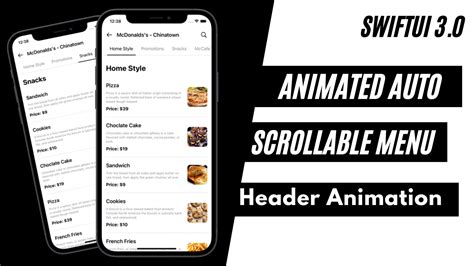 swiftui animated auto scrollable header menu scroll animation xcode 13 swiftui tutorials