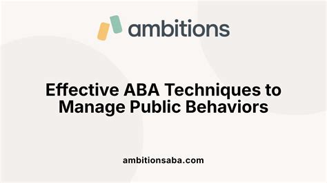 How Aba Therapy Can Address Challenging Behaviors In Public Settings