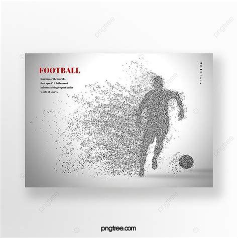 축구 일러스트 문자 실루엣 입자 동적 인 포스터 템플릿 Psd 다운로드 디자인 자료 다운로드 Poster Template Poster Template Design