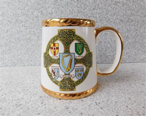 Vintage Ireland Souvenir Mug Arklow Pottery Irish Mug Ulster
