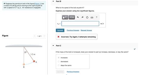 Solved Ip Suppose The Pendulum Bob In The Figurefigure 1