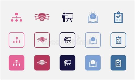 Classification Data Processing Stock Vector Illustration Of Creative Coloured 269012354