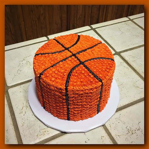Basketball Layer Cake Basketball Party Dessert Ideas Basketball
