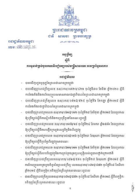 អនុក្រឹត្យលេខ ៧២ អនក្រ បក ចុះថ្ងៃទី៣ ខែមេសា ឆ្នាំ២០២៣