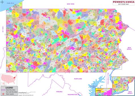 Map Of Pa With Zip Codes