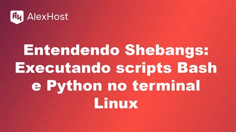 Entendendo Shebangs Executando Scripts Bash E Python No Terminal Linux AlexHost SRL