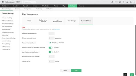 User Management Msp Manageengine Opmanager Msp