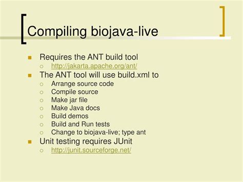 ppt biojava core api powerpoint presentation free download id 1384691