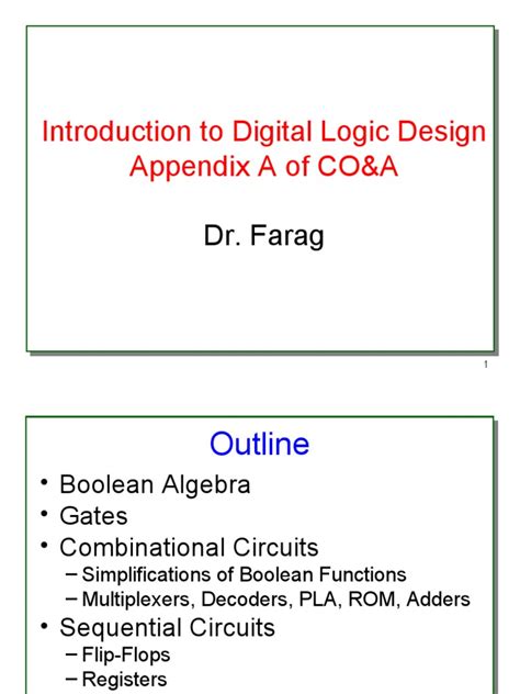 Introduction Digital Logic Pdf Logic Gate Electronic Design