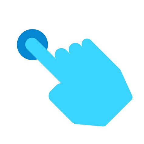 Blue Hand Pointer Cursor Arrow Computer Mouse Click Closed Mark 40273004 Vector Art At Vecteezy