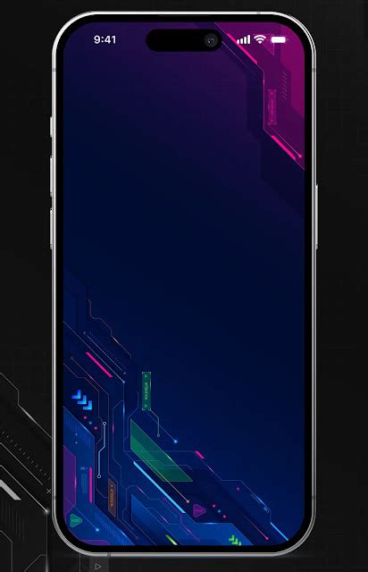 Upgrade Your Ios Or Android Phone Display With A Futuristic 4k Cyber Tech Interface Wallpaper