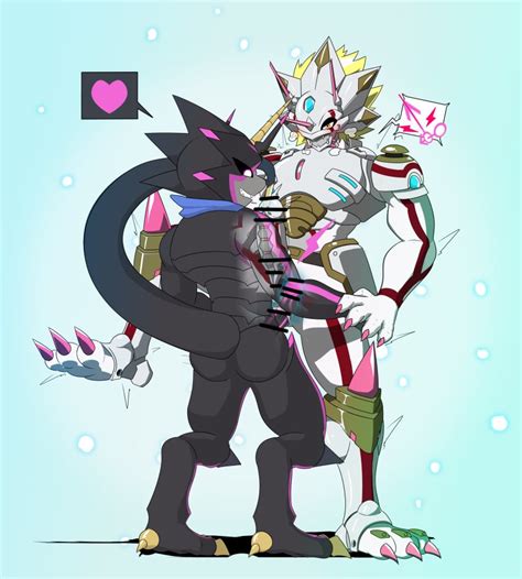 Rule 34 Absurd Res Anal Anthro Bandai Namco Black Body Blonde Hair Digimon Digimon Species