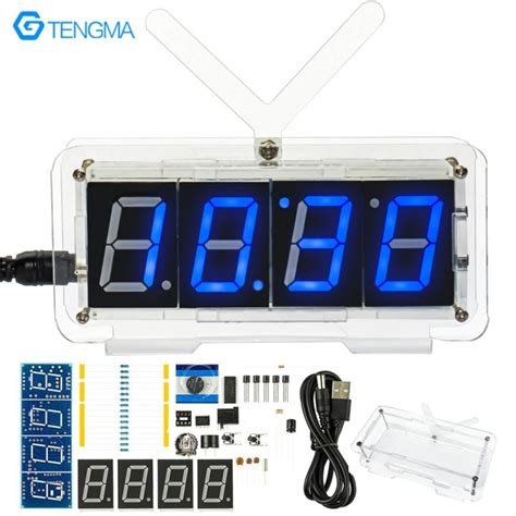 speech digital electronic clock diy welding kit time date temperature