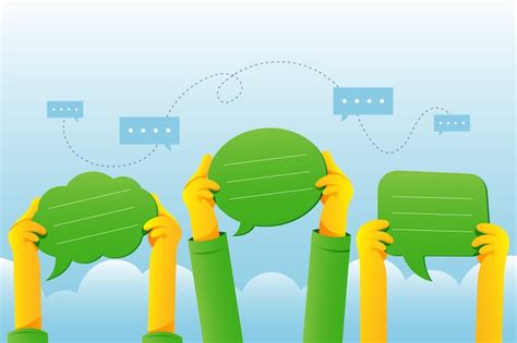 Premium Vector Hand Drawn Communication Background