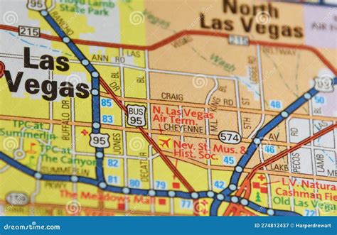 Tourist Map Of Las Vegas Nevada