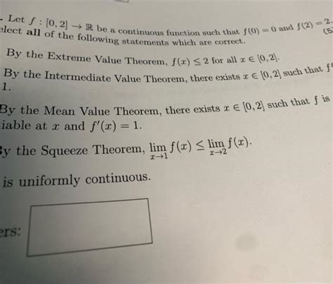 Let F 0 2 R Be A Continuous Function Such That Chegg