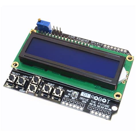 Lcd Keypad Shield For Arduino Robotech Bd