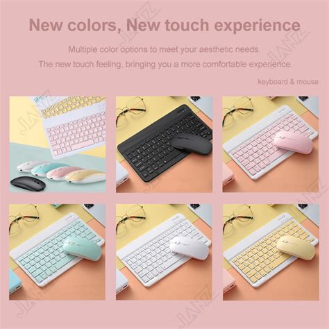 【my Stock 】10 Inch Wireless Bluetooth Keyboard Wireless Mouse Set Universal Wireless Keyboard