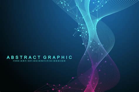 Premium Vector Abstract Molecule Background