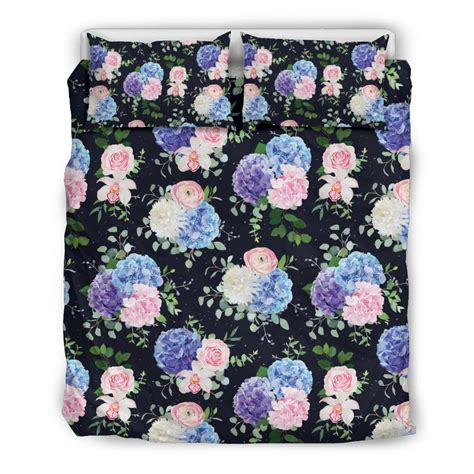 Hydrangea Pattern Print Design Hd01 Bedding Set Jorjune