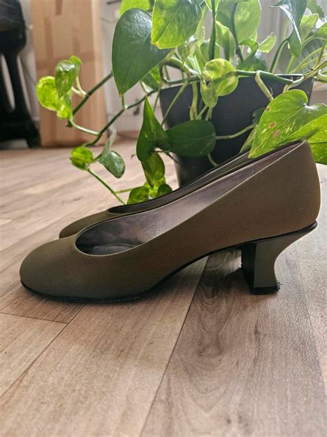 Vintage Designerschuhe Pumps Eric Van Hof 70er 80er Retro Style In