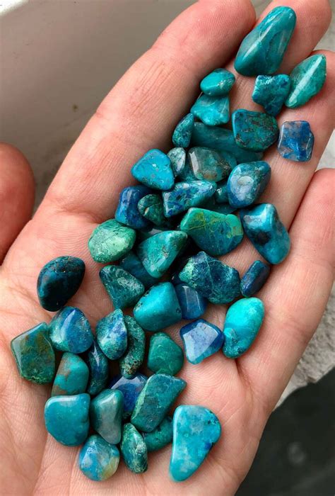 Chrysocolla Tumbled Stone Grade Aa New Moon Beginnings