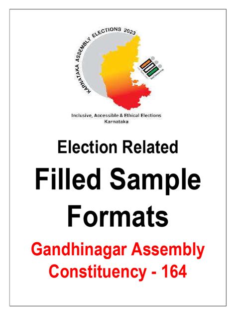 Sample Polling Station Format 2023 In English 1 Pdf Elections