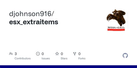 GitHub Djohnson Esx Extraitems