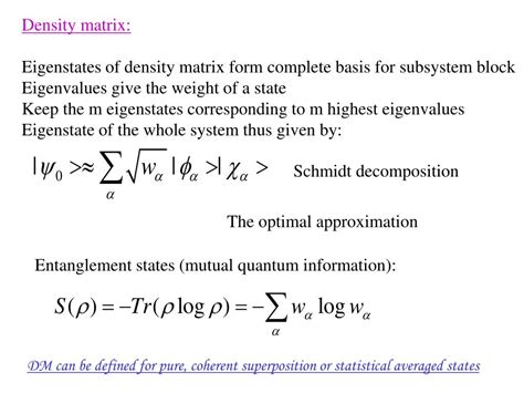 Ppt Density Matrix Renormalization Group Method Powerpoint Presentation Id892368