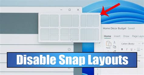 How To Disable Snap Layouts In Windows 11
