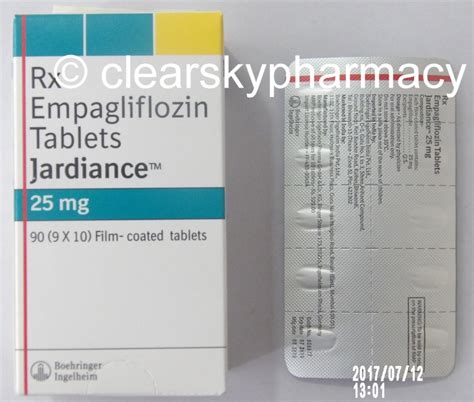 Jardiance 10 Mg And 25 Mg Empagliflozin Tablets Dosage Side Effects