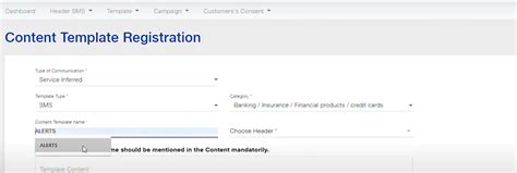 How To Register Content Templates On DLT DLT Template Registration Process