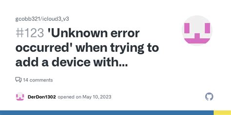 Unknown Error Occurred When Trying To Add A Device With Configuration Wizard · Issue 123