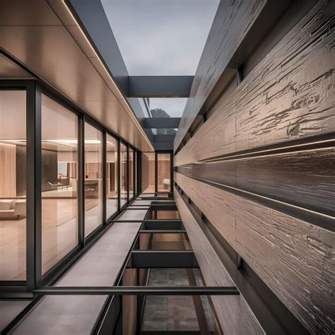 A Building With A Sky Background And A Tree In The Background Premium AI Generated Image