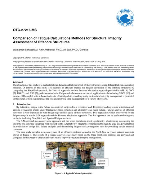 Pdf Comparison Of Fatigue Calculations Methods For Structural