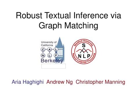 Ppt Robust Textual Inference Via Graph Matching Powerpoint