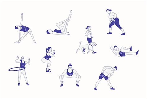 Premium Vector Exercise In Flat Design