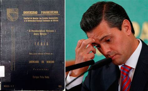Universidad Panamericana Confirma Plagio En Tesis De Peña Nieto
