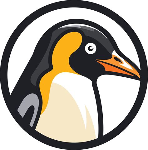 a bold and playful illustration of a penguin s head perfect for