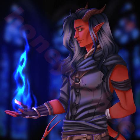 Male Tiefling Wizard