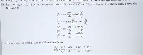 Solved 5 Let f x y g r θ 와 Chegg com