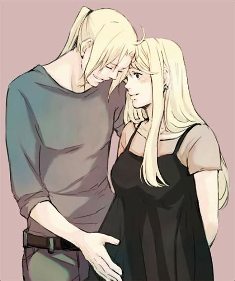 Fullmetal Alchemist Brotherhood Ed And Winry Kiss