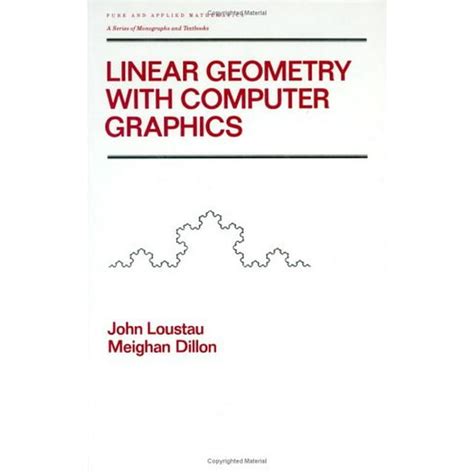 Pre Owned Linear Geometry With Computer Graphics 170 Chapman And Hall