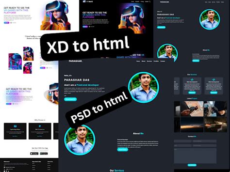 Convert Your Any Design To Html5 With Css3 And Tailwind Css By Parashar
