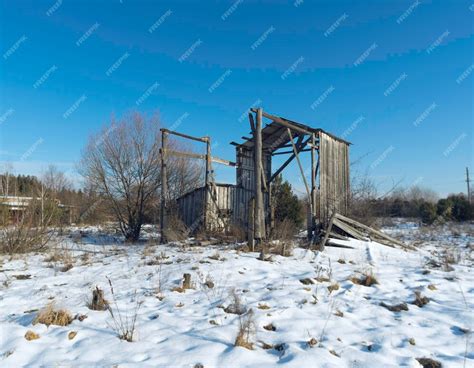 Premium Photo Decayed Wooden Room The Remains Of A Wooden Building